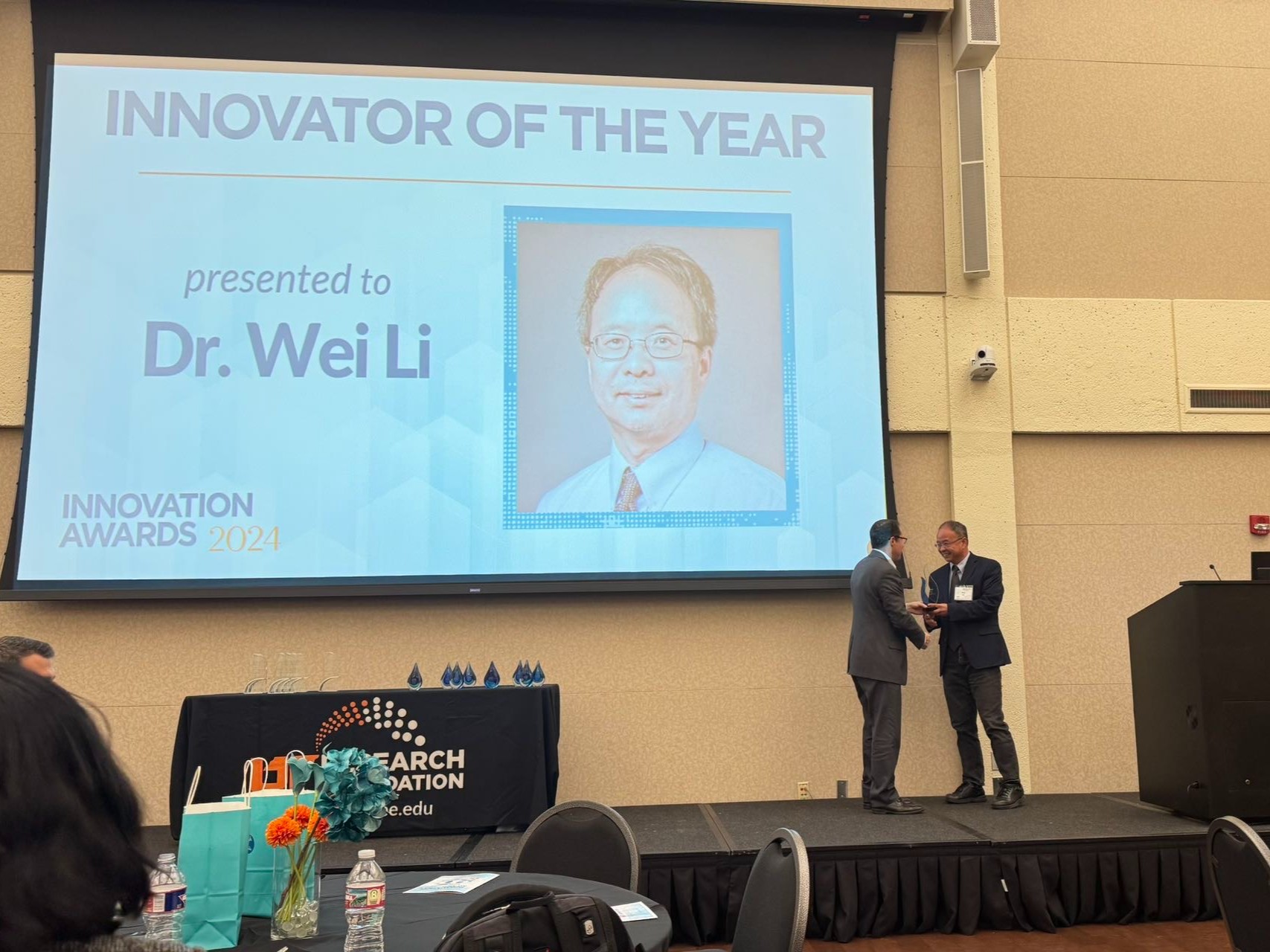 Wei Li, PhD Named Innovator of the Year at UT Research Foundation ...